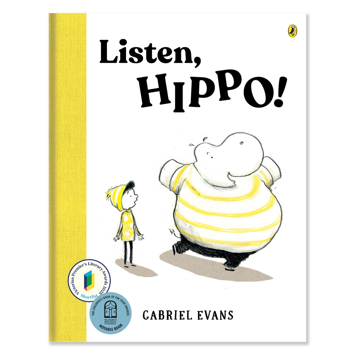 Listen, Hippo Cover + Stickers – Gabriel Evans